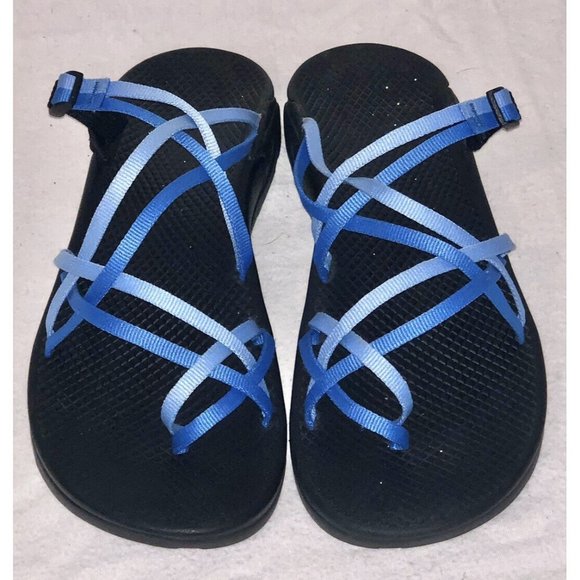 Chaco | Shoes | Chacos Z Cloud X2 Womens Sz 1 2tone Blue Strappy Hiking Sandals Water Shoes ...